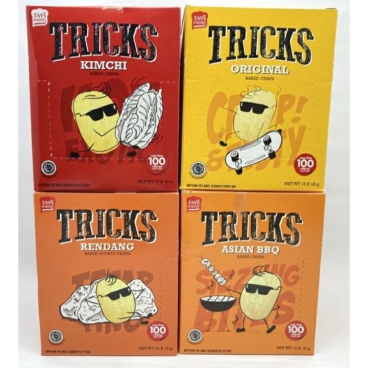 Jual Tricks Biskuit Kentang Varian Semua Rasa ( isi 10 pcs @15gr ...