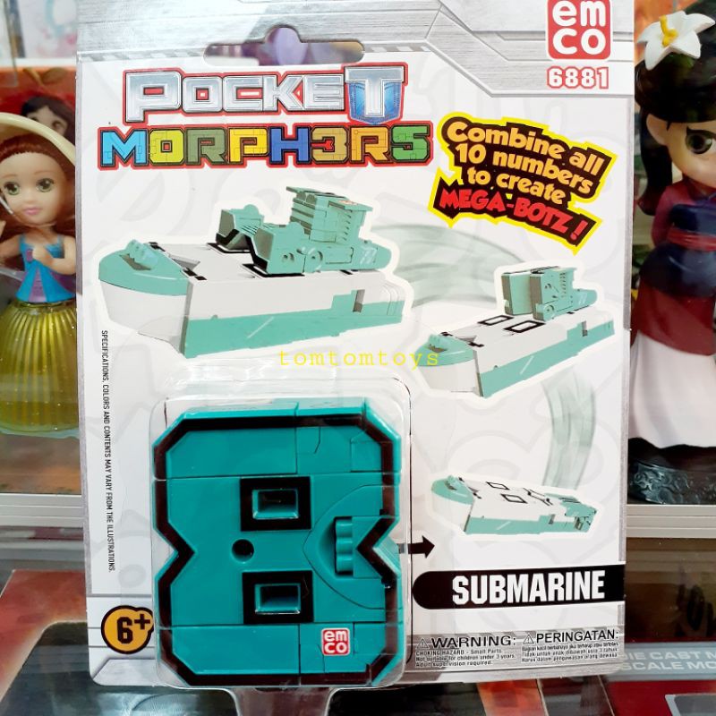 Jual Emco POCKET MORPHERS Mainan Robot Angka Numbers MegaBotz ...