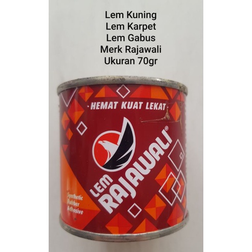 Jual Lem Kuning Lem Karpet Lem Gabus Merk Rajawali Ukuran 70gr | Shopee ...