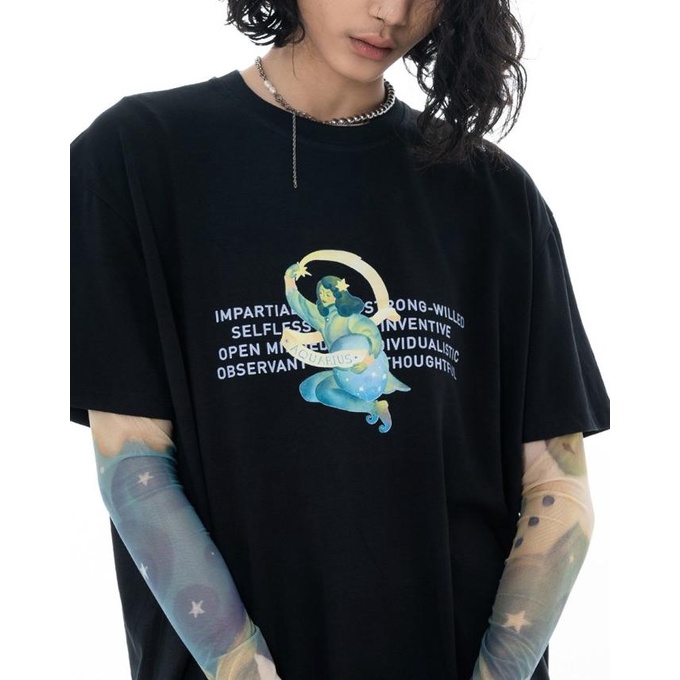 Jual Callie Cotton x Varsam - Zodiac T-shirt (Aquarius, Gemini, Libra ...
