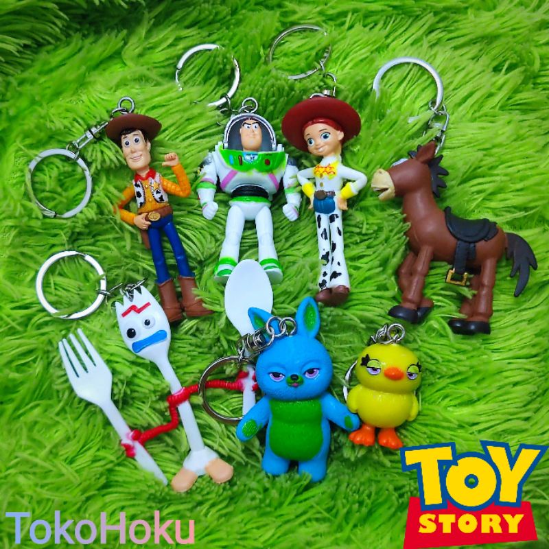 Jual Gantungan Kunci Toy Story Action Figure Woody Buzz Mainan Keychain ...
