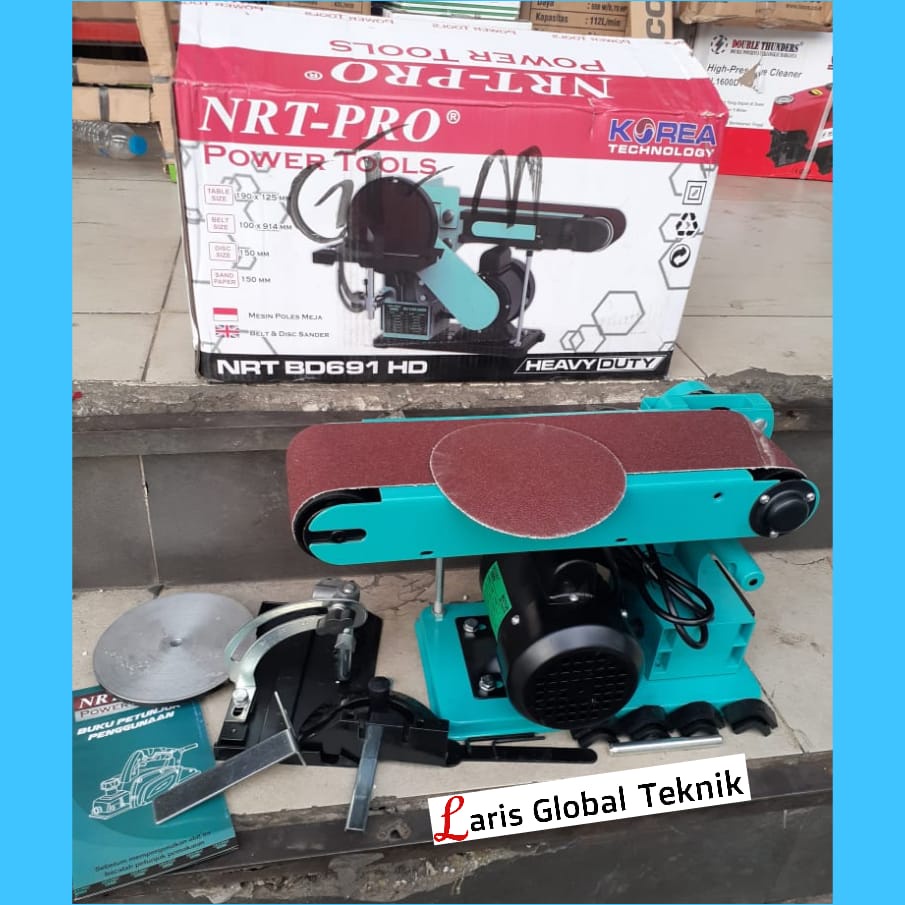 Jual Mesin Amplas Duduk Belt Disc Sander NRT PRO BD691HD 6inch ...