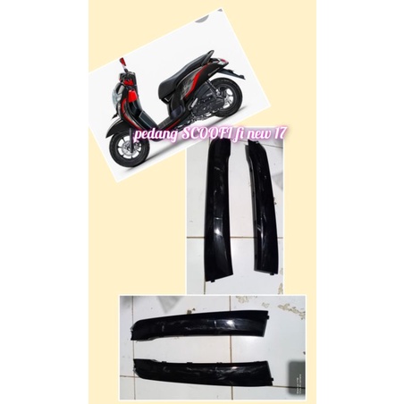 Jual Pedah Dek Kiri kanan Honda scoofi finew donat hitam | Shopee Indonesia