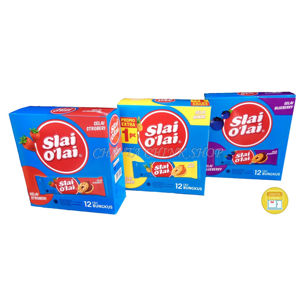 Jual Slai Olai Box Strawberry / Blueberry / Nanas Isi 10pcs | Shopee ...