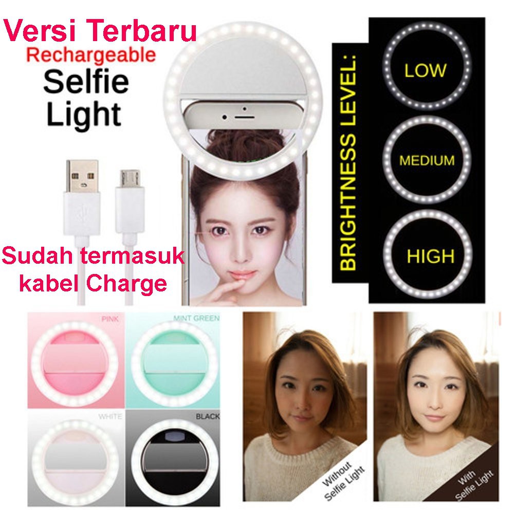 Jual Lampu Selfie Handphone Portable XJ-01 Ring Light Clip | Shopee ...