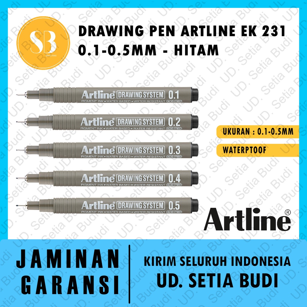 Jual Drawing Pen Artline EK 231 Artline EK-231 0.1-0.5mm | Shopee Indonesia