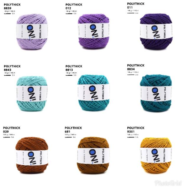 Jual Benang rajut polythick onitsuga katalog 3 | Shopee Indonesia