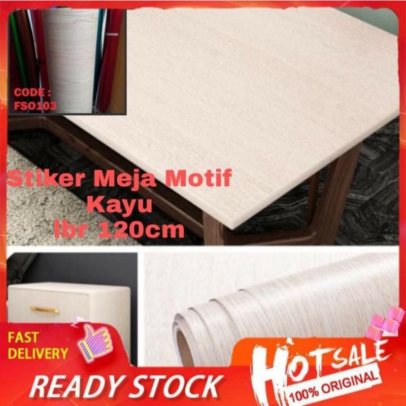 Jual Stiker Meja Motif Kayu Lbr120cm Stiker Lemari Stiker Lantai Stiker ...