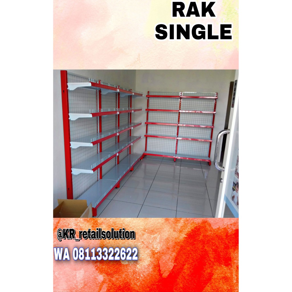 Jual Rak SINGLE gondola Khusus toko/minimarket/swalayan/supermarket ...