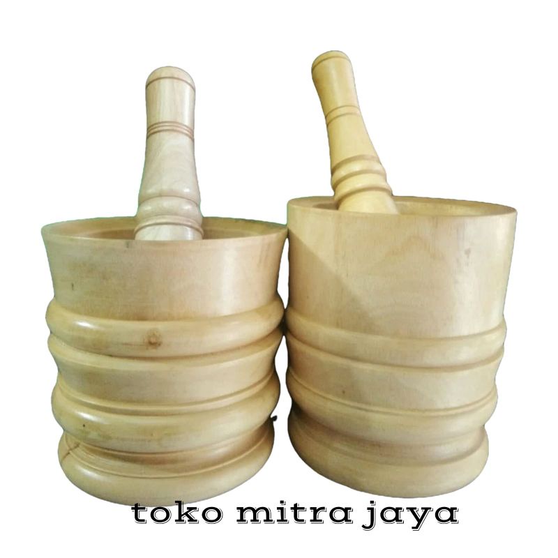 Jual Lumpang kayu Besar satu set plus alu tumbukan | Shopee Indonesia