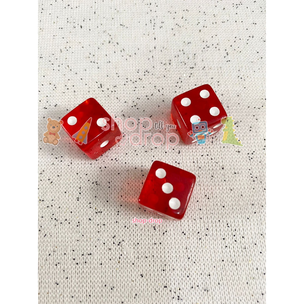 Jual Dadu Transparan - Mainan Dadu Anak - Dadu Bening Clear Dice - Dadu ...