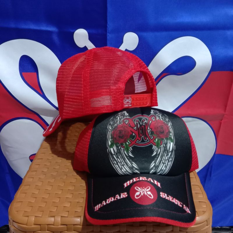 Jual TOPI SLANK BIDADARI PENYELAMAT TOPI MAWAR MERAH | Shopee Indonesia