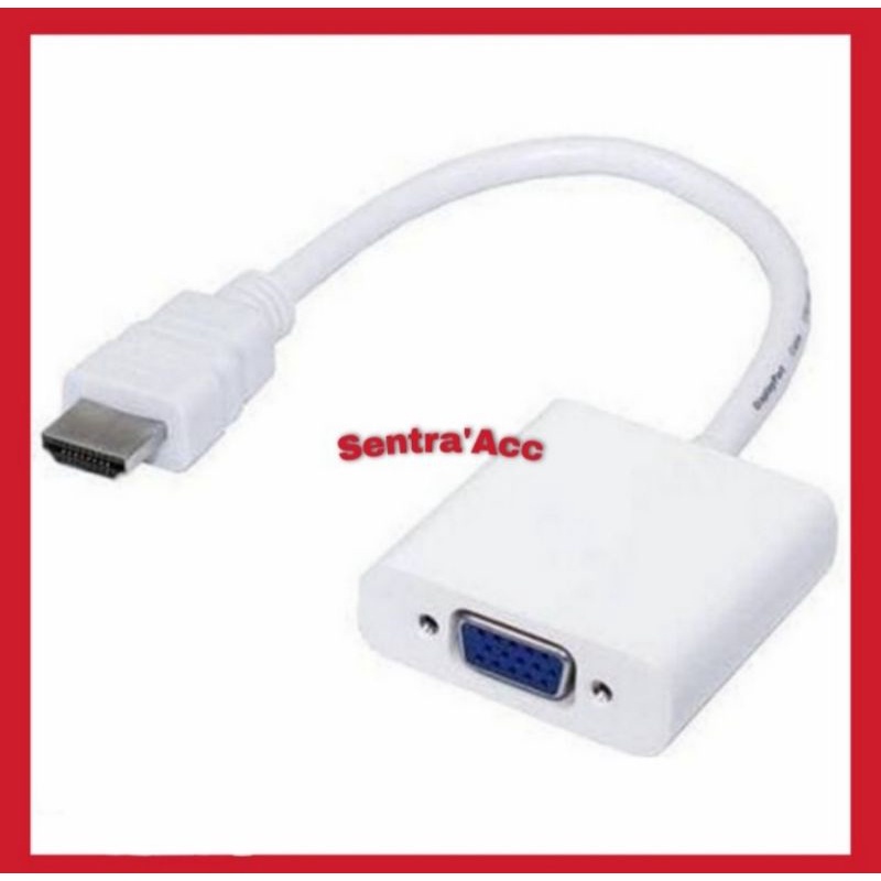Jual Kabel Hdmi To Vga / Converter Hdmi To Vga / Konektor Hdmi To Vga ...