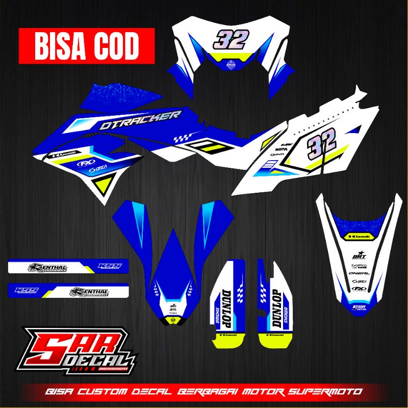 Jual DECAL STIKER KLX BF - DTRACKER - CUSTOM DESAIN - DECAL SUPERMOTO ...