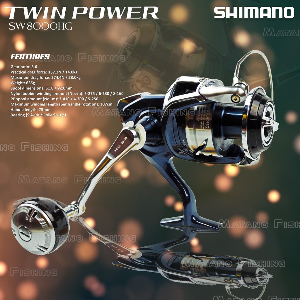 Jual REEL SHIMANO TWIN POWER SW 8000 HG 21C | Shopee Indonesia