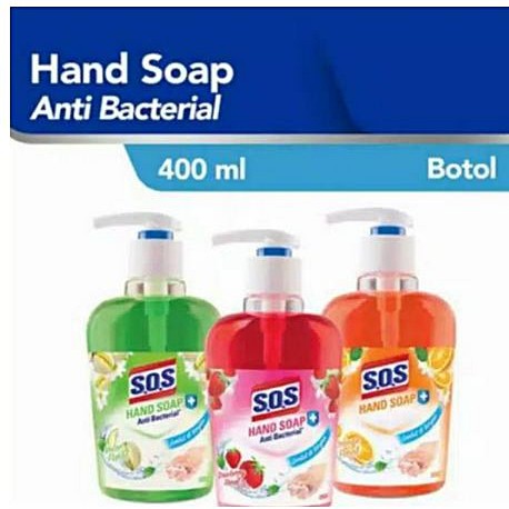 Jual ORIGINAL SOS Hand Wash Pump 400ml / SOS Sabun Cuci Tangan Botol ...