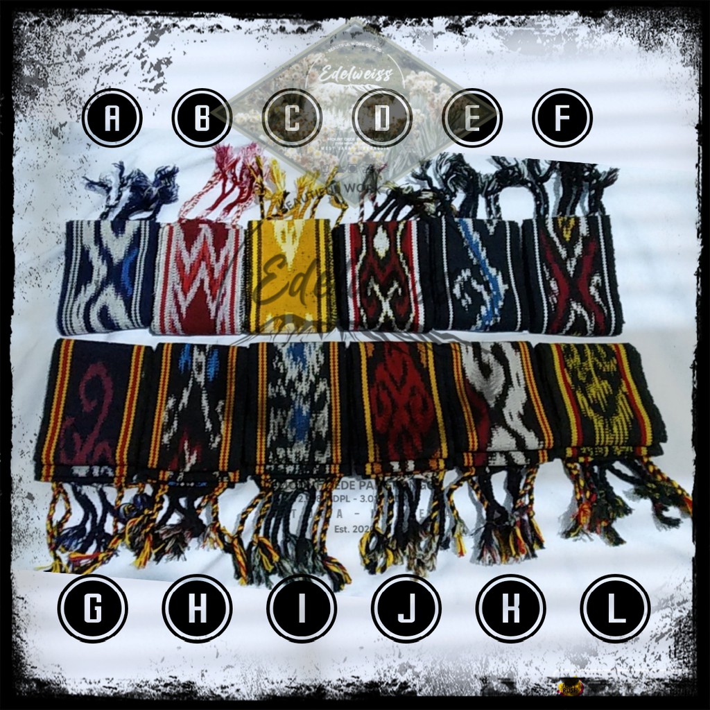 Jual Kain Tenun Ikat Kepala Etnik ( dayak kalimantan sumba sulawesi ...