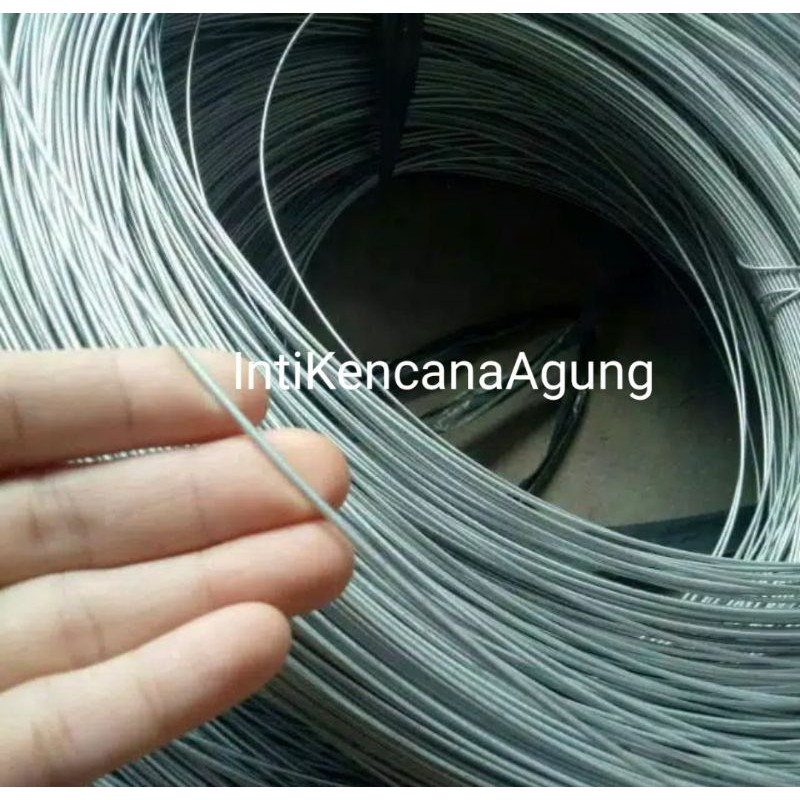 Jual Kawat BWG 16 1KG +/- 60 meter kawat 1,6mm kawat gantungan kawat jemuran | Shopee Indonesia