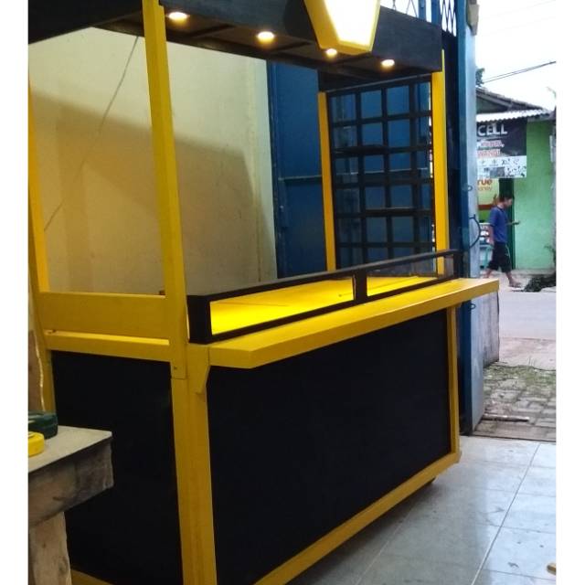 Jual Booth / gerobag stand / rombong / kayu jati belanda | Shopee Indonesia