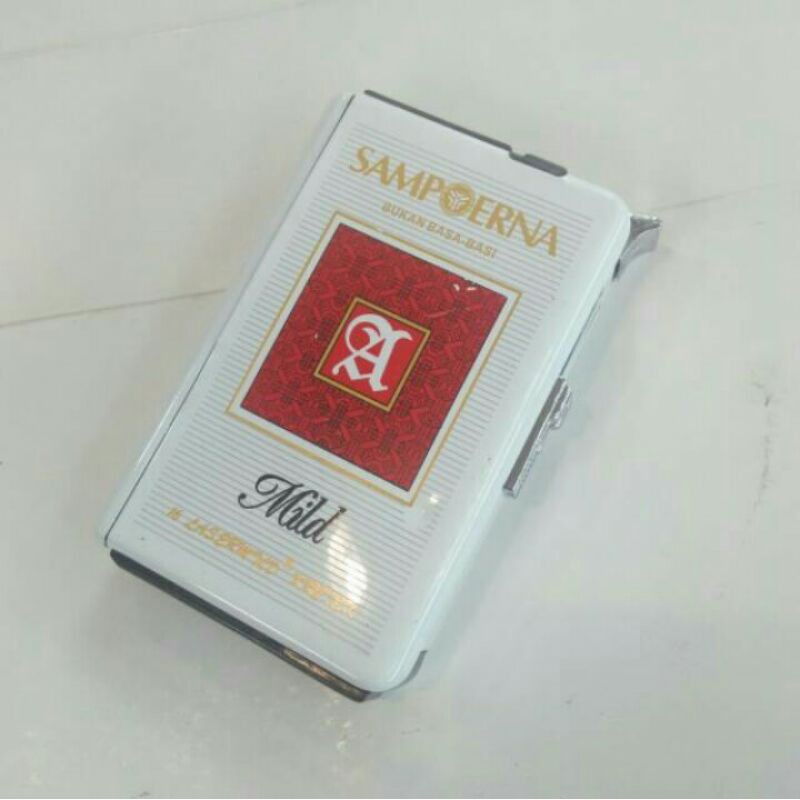 Jual Kotak Rokok Plus Korek Api Mil Putih - Panjang | Shopee Indonesia