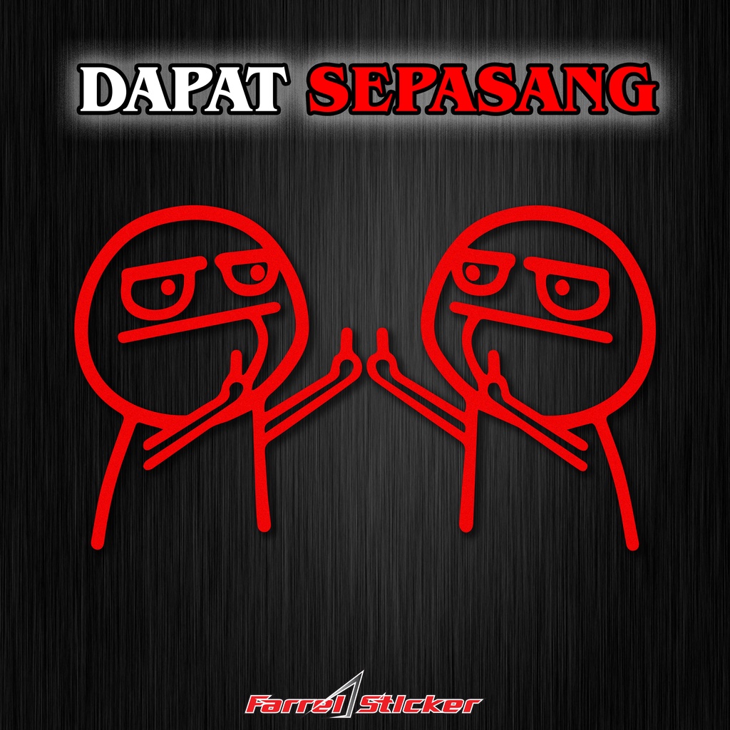 Jual STIKER KARTUN LUCU FUCEK STICKER MIDDLE FINGER JARI TENGAH ...
