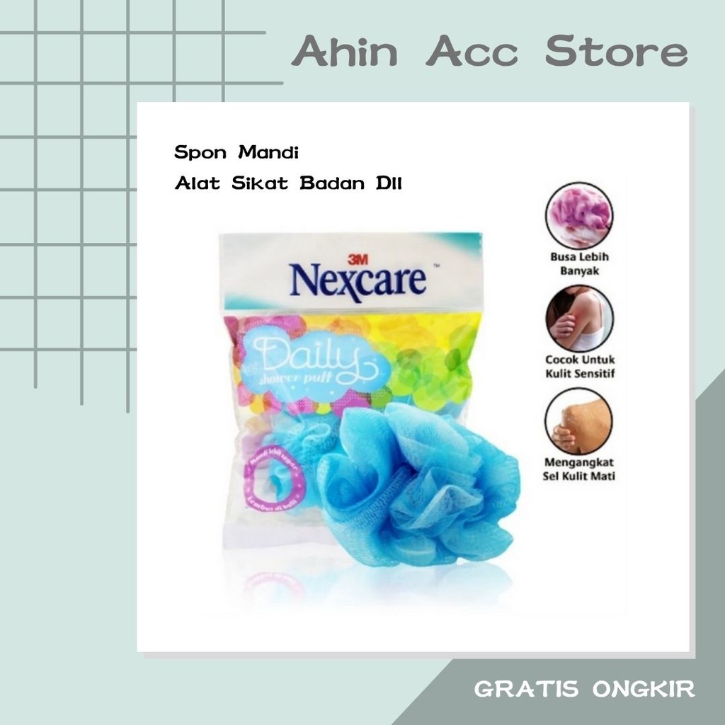 Jual Spon Mandi Shower Puff / Spons Mandi / Bath Sponge / Spons Mandi ...