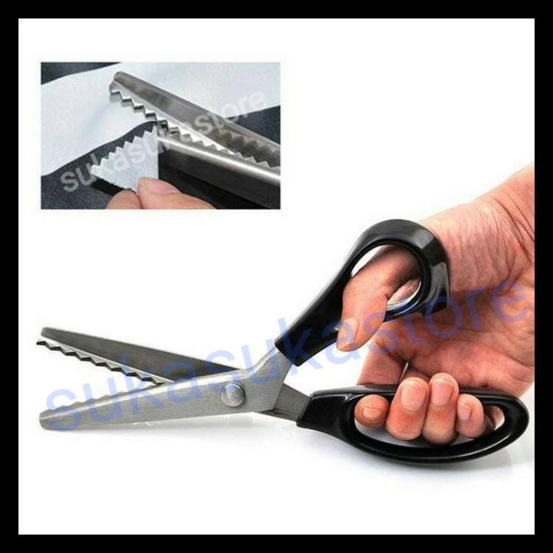 Jual Gunting Bahan Kain Gerigi/ ZigZag / Zig-Zag / Gelombang/ Gerigi ...