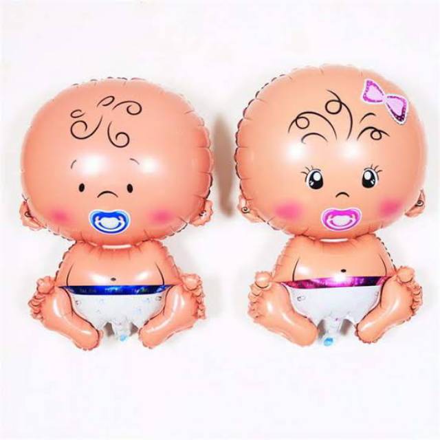 Jual Balon Baby Boy/Girl With Dot/ Balon Foil/Balon Baby Shower ...