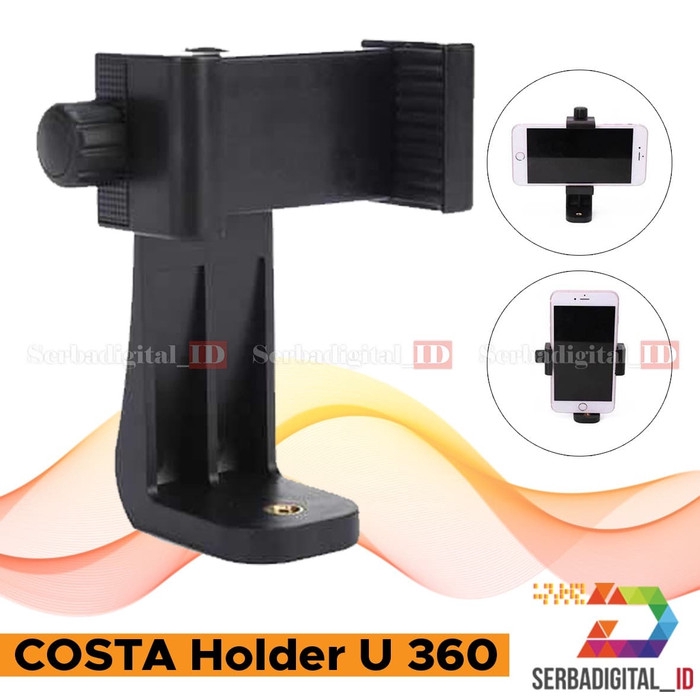 Jual COSTA Holder U 360 smartphone Tripod Mount Clip Hadphone | Shopee ...