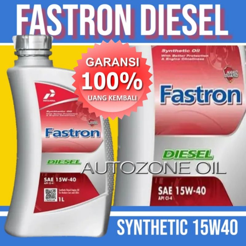 Jual Pertamina fastron diesel sae 15w40 garansi 100% original | Shopee ...