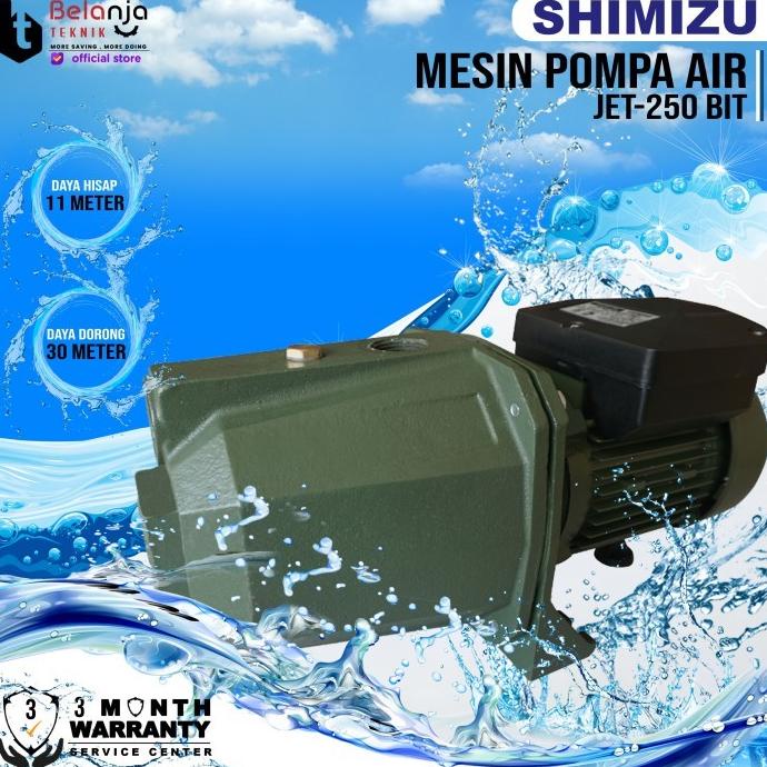 Jual SHIMIZU JET 250 POMPA AIR SEMI JET PUMP DAYA HISAP 11 MTR DFHFG6954 | Shopee Indonesia