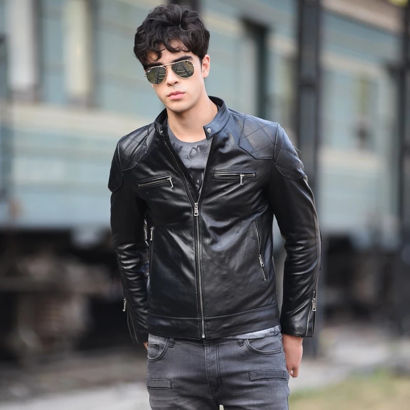 Jual Jaket motor pria bergaya vintage / jaket motor / jaket kulit ...