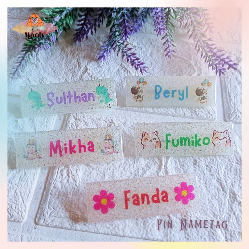 Jual Nametag Anak Unik Pin Lucu Papan Nama Dada Kuromi Akrilik Resin ...