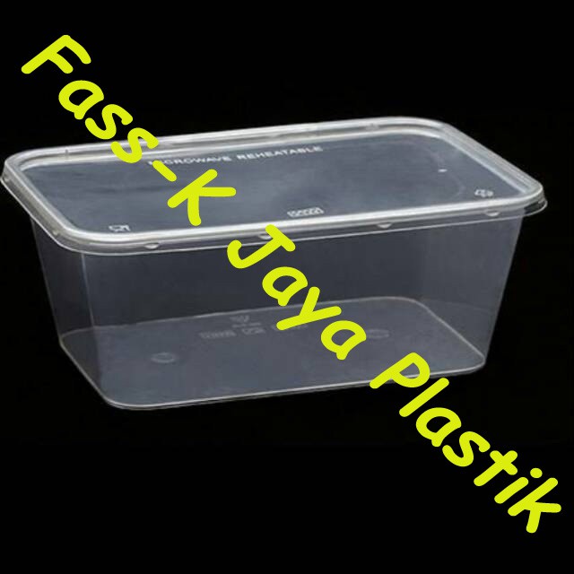 Jual Thinwall rectangle 1000ml / Food container makanan / kotak makan ...