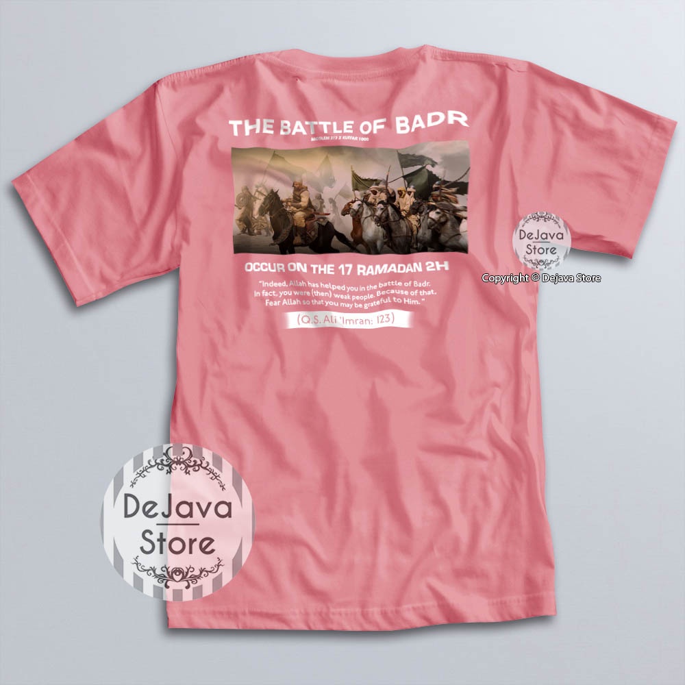 Jual Kaos Dakwah Islami THE BATTLE OF BADR PERANG BADAR Sejarah Islam ...