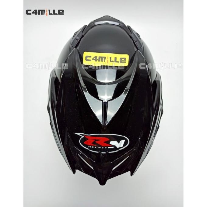 Jual Baru! Helm Rn Double Visor Black Half Face Model Gm New Imprezza ...