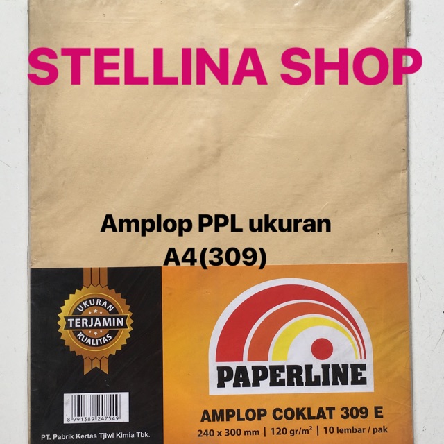 Jual Amplop Paperlina coklat ukuran A4(309) seal | Shopee Indonesia