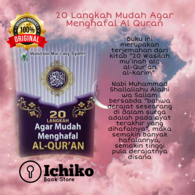 Jual ORIGINAL - 20 Langkah Agar Mudah Menghafal Al Quran - Buku Saku ... Jual ORIGINAL - 20 Langkah Agar Mudah Menghafal Al Quran - Buku Saku ...