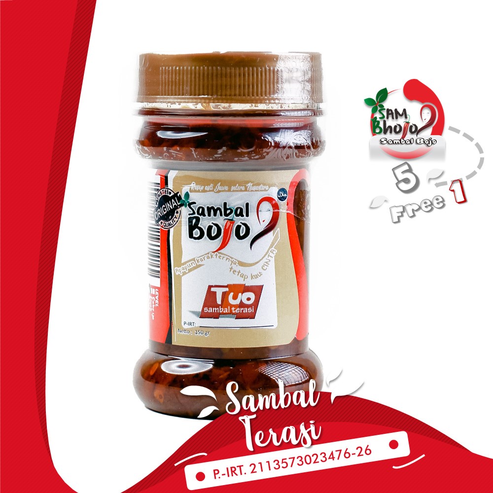 Jual Sambal Terasi, Sambal Rumahan (Bojo Tuo) Kemasan Botol 150 gram ...
