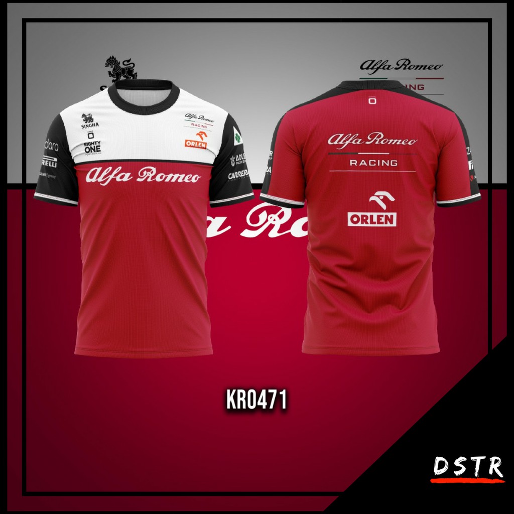 Jual Kaos Baju Jersey F1 Formula One Team Alfa Romeo 2021 Full Print ...