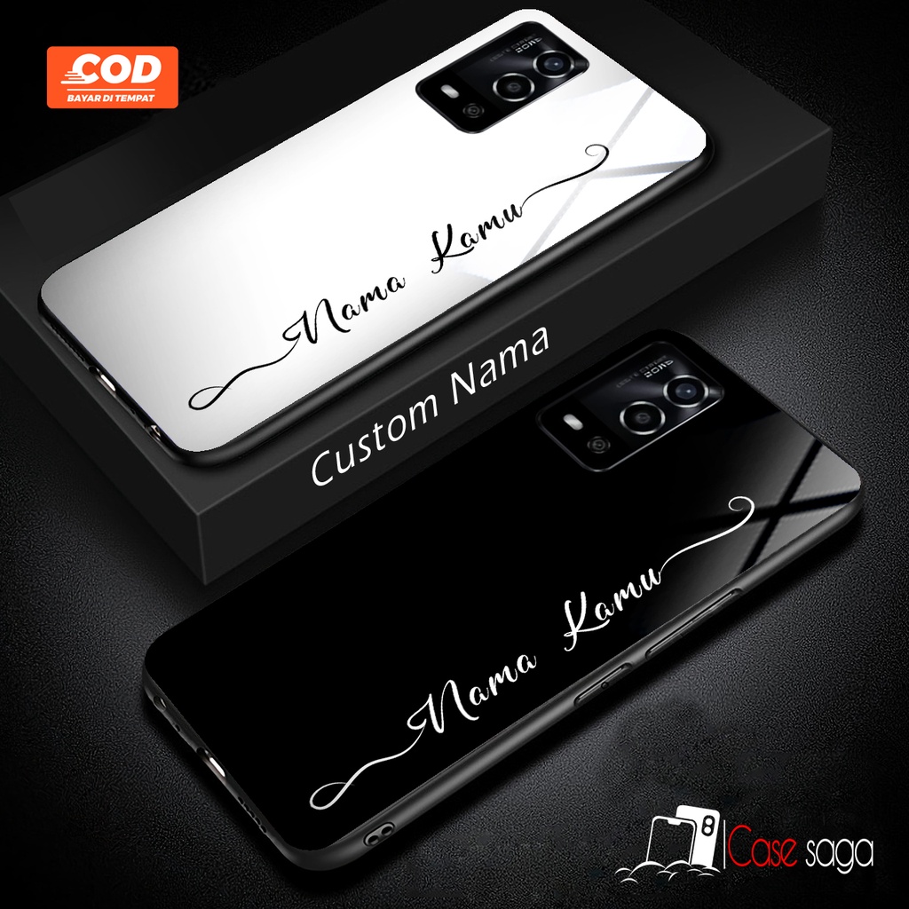 Jual Case Custom Nama Bebas Pakai Nama Sendiri Softcase Kaca Kilau ...