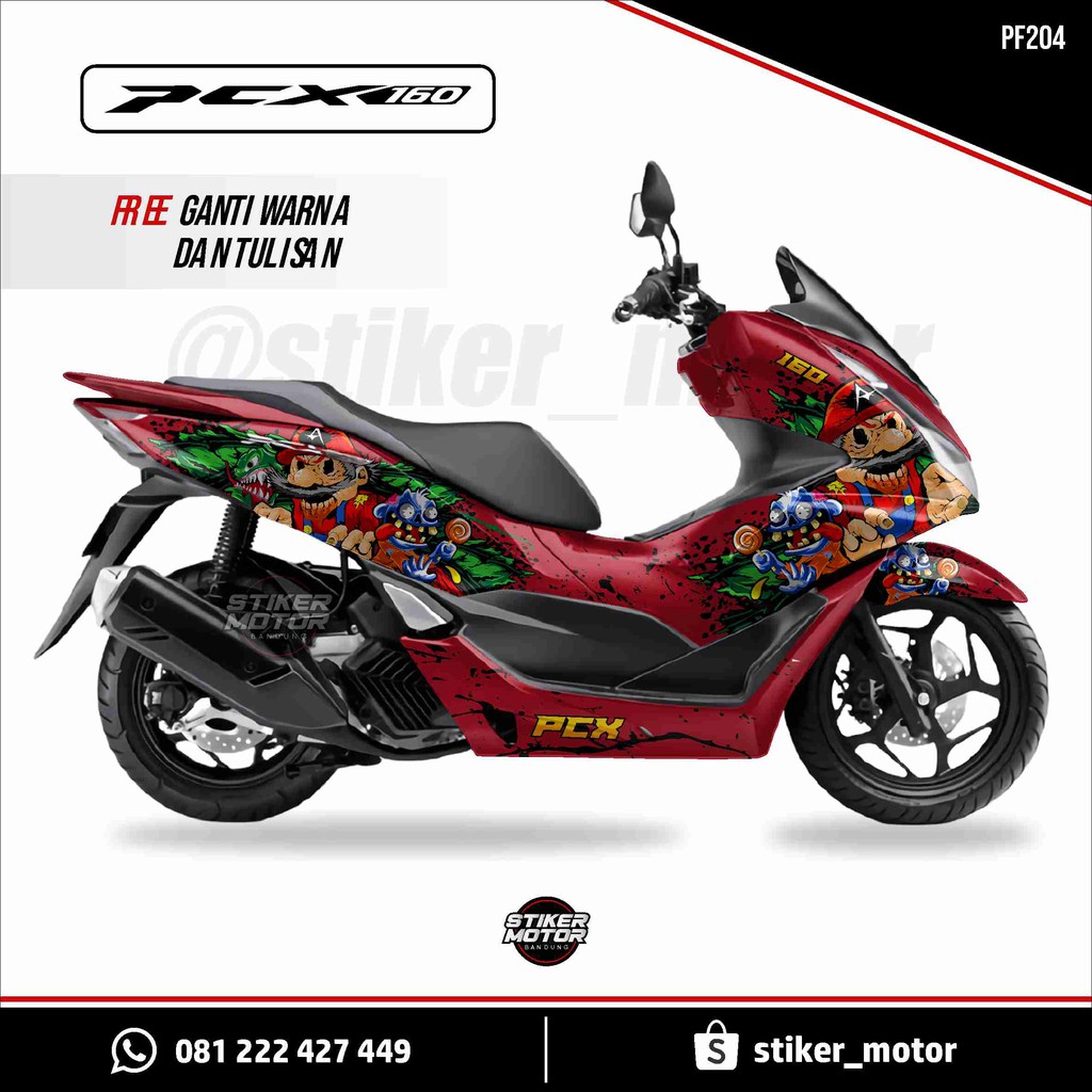 Jual decal pcx new 160 Super Mario Zombie / striping pcx new 160 ...