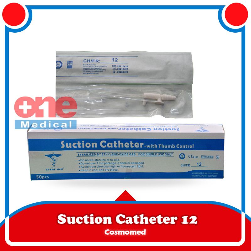 Jual Suction Catheter With Thumb Control Cosmomed Selang Suction ...