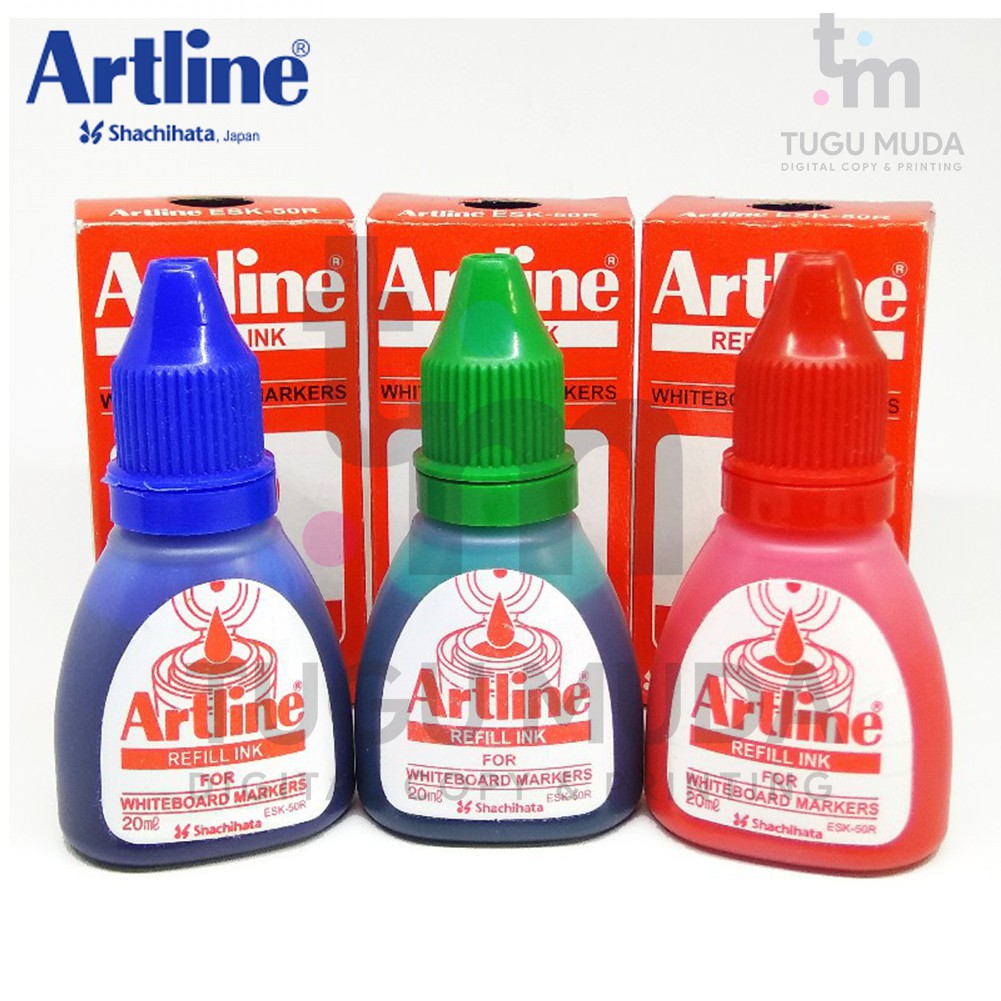 Jual ARTLINE Refill Ink RED for Whiteboard Marker|ESK-50R 20ml | Shopee ...