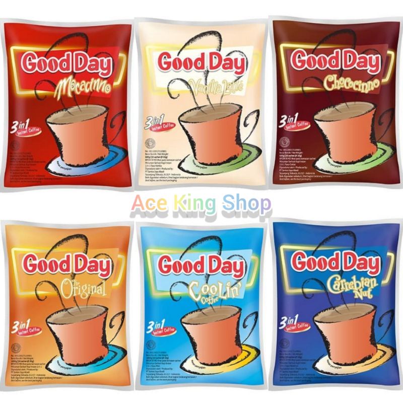 Jual Good Day 3 in 1 Varian Rasa 20gr | Shopee Indonesia