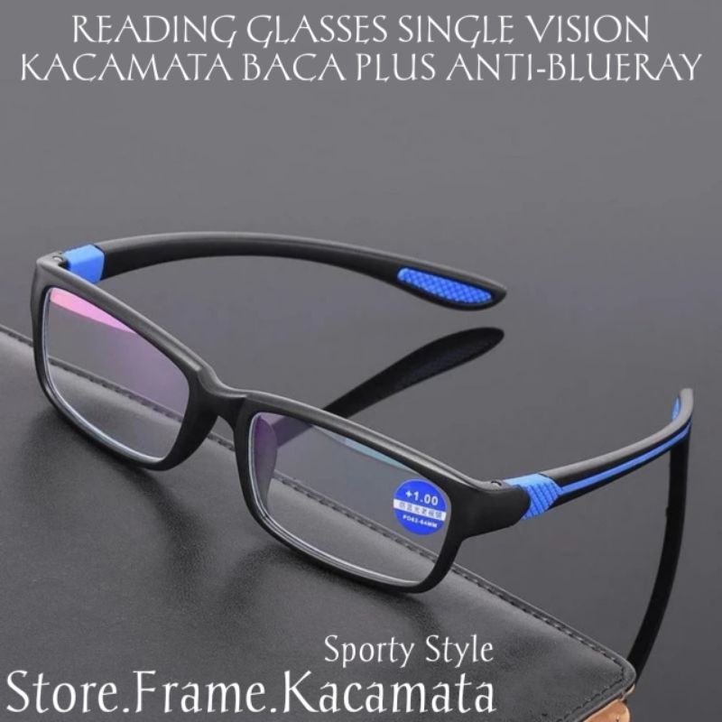 Jual Kacamata Rabun Dekat Sporty Pria/Wanita | Kacamata Baca Plus ...