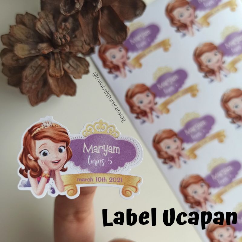 Jual MILABELSTORE - LABEL UCAPAN ULTAH BEBAS CUSTOM NAMA/STIKER ANTI ...