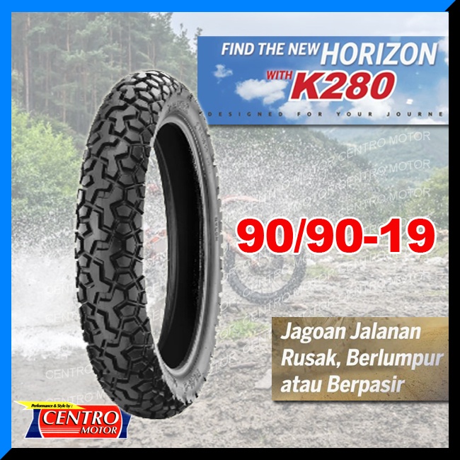 Jual KENDA K280 90/90-19.BAN DUAL PURPOSE RING 19.COCOK UNTUK KLX,SUPER MOTO | Shopee Indonesia