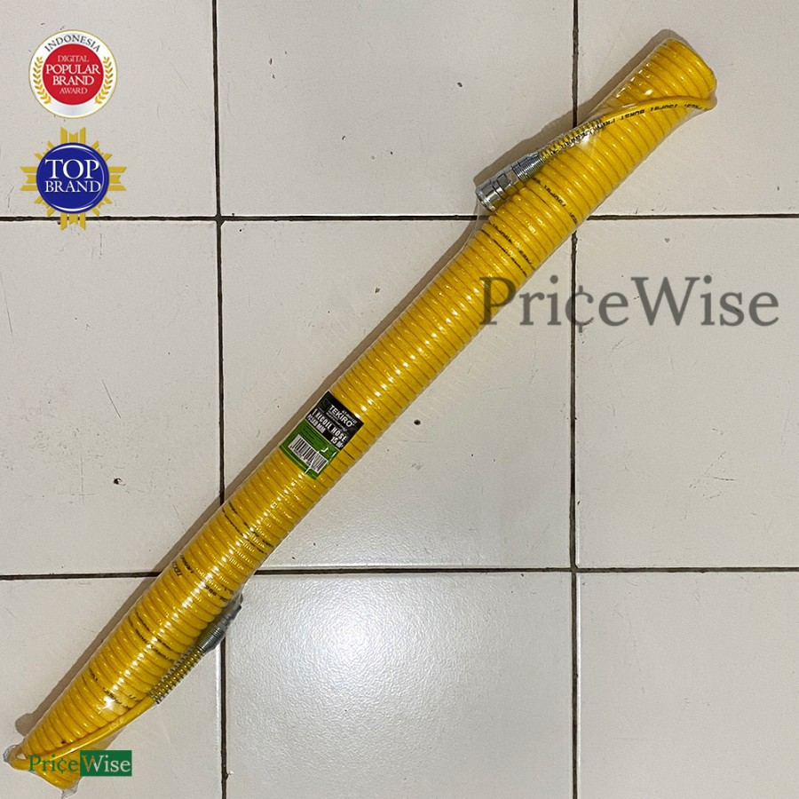 Jual Selang Angin Kompresor Spiral Kuning 5x8 mm 15 m / Recoil Hose ...