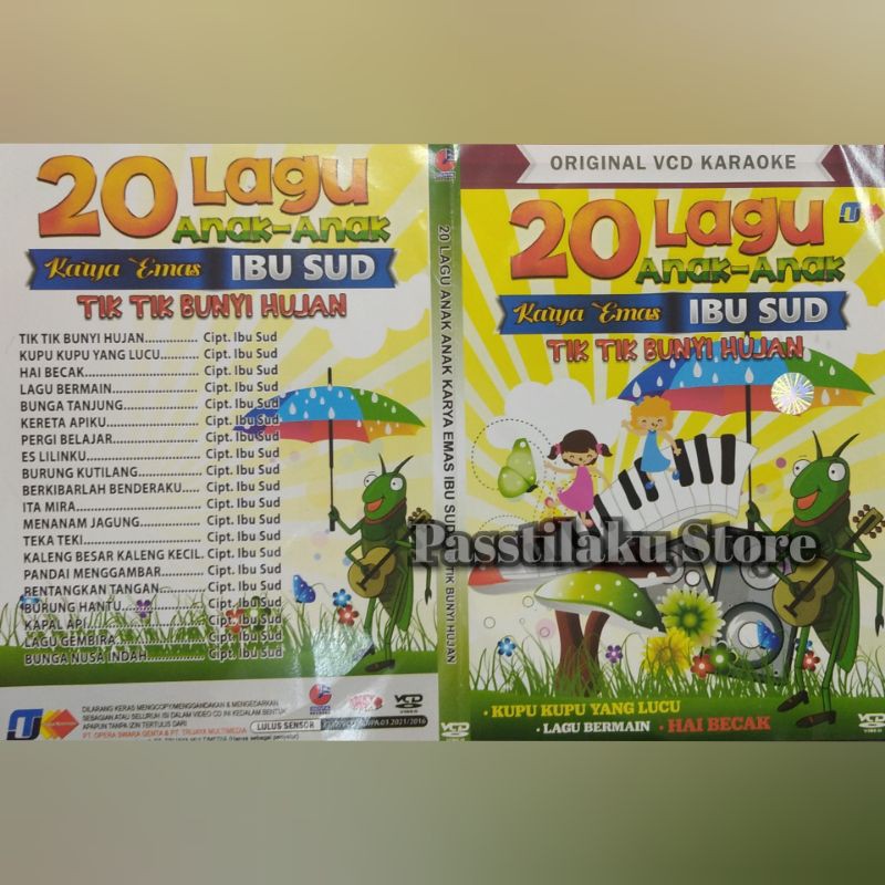 Jual Kaset VCD ORIGINAL - 20 LAGU ANAK ANAK KARYA EMAS IBU SUD | Shopee Indonesia